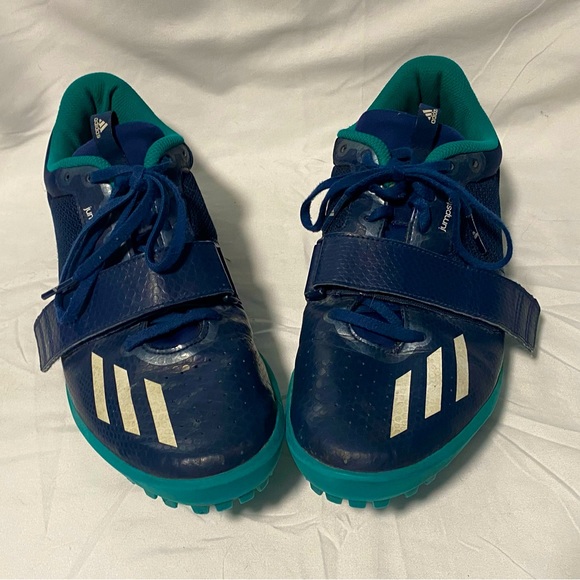 adidas | Shoes | Adidas Long Jumptriple Jump Spikes Mens Sz 5 Navygreen ...